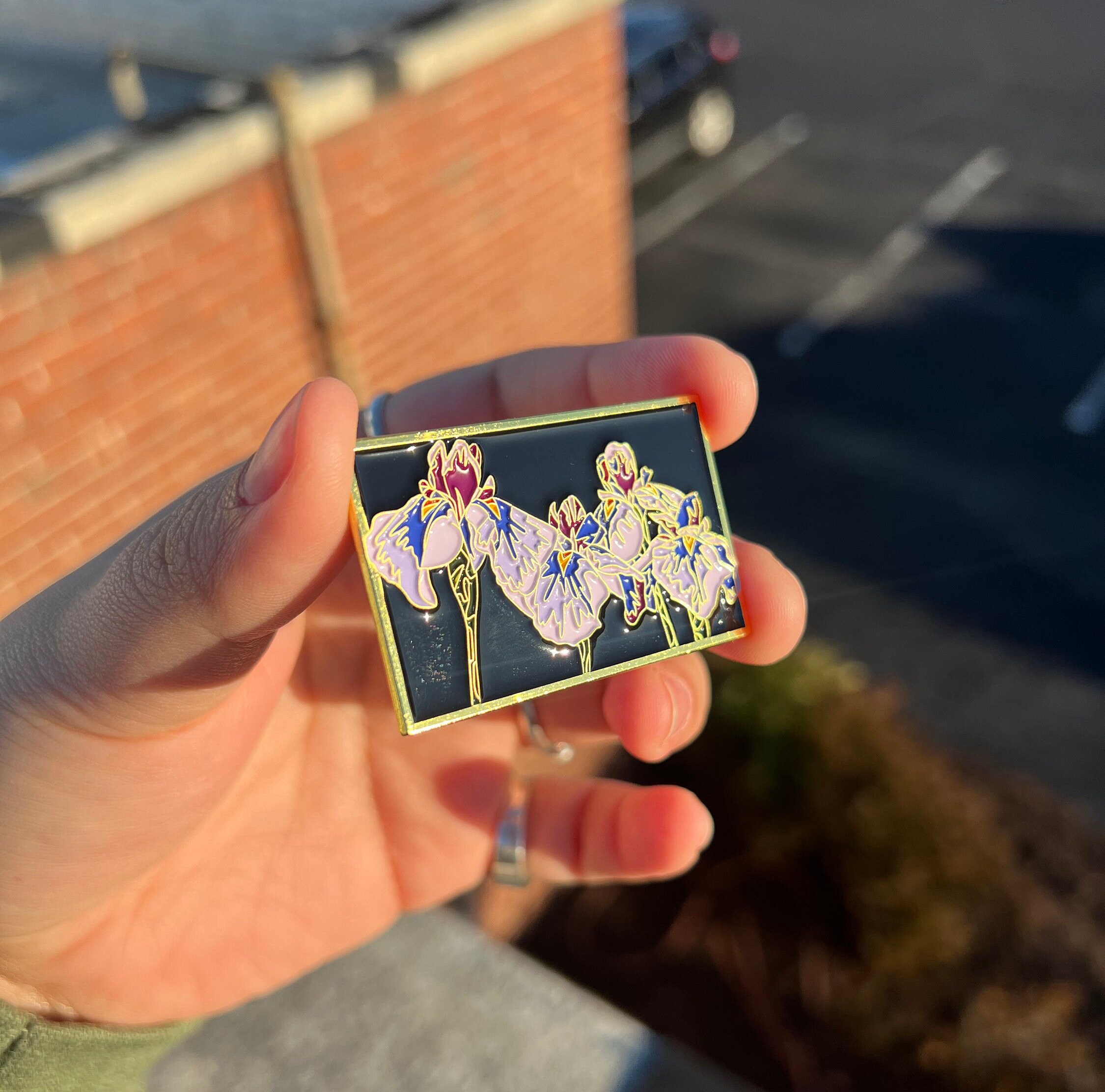 Iris Floral Enamel Pin - Singularity Collection 2" - Etsy