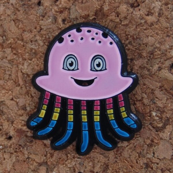 Jellyfish Enamel Pin - Etsy