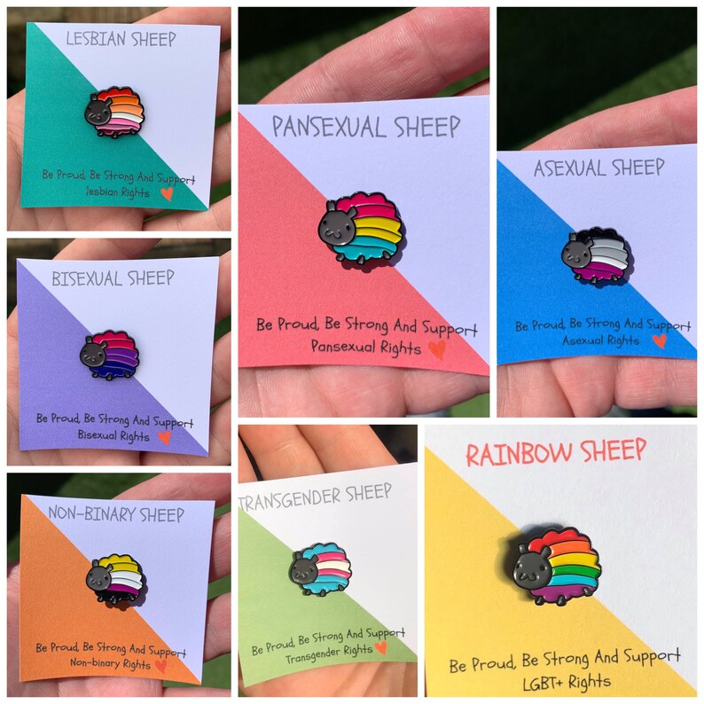 Mix & Match LGBT Enamel Pins - Etsy UK
