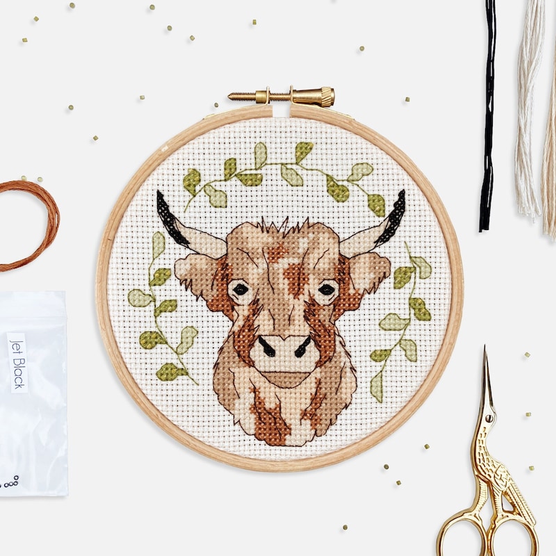 Cow Cross Stitch - Etsy