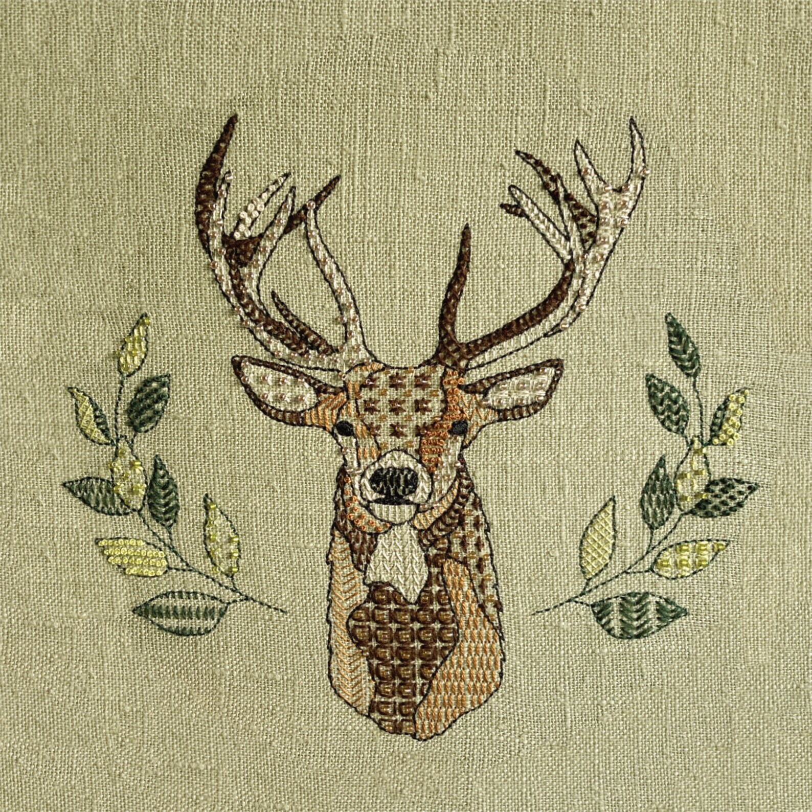 Stag Embroidery Pattern Modern Stitching Digital Download - Etsy