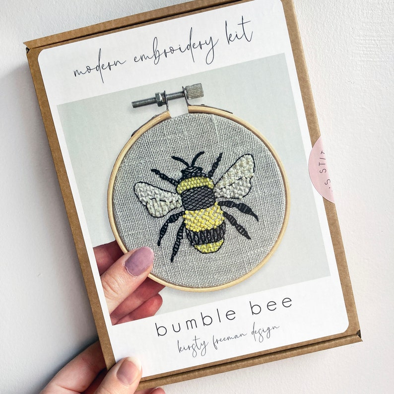 Bumble Bee Embroidery Kit | Etsy