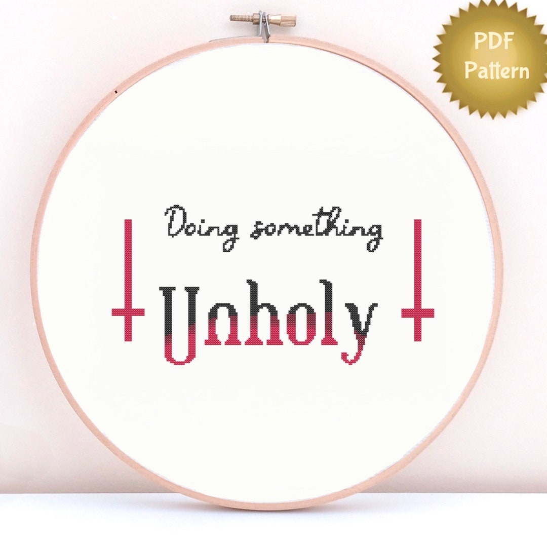 Unholy Sam Smith. - Cross Stitch Pattern - Etsy