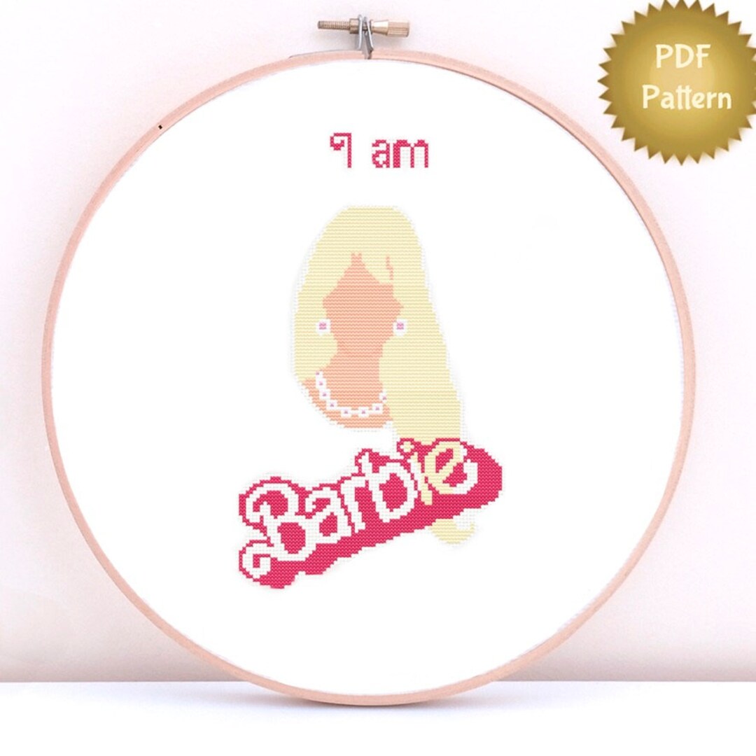 I'm Barbie Cross Stitch Pattern - Etsy