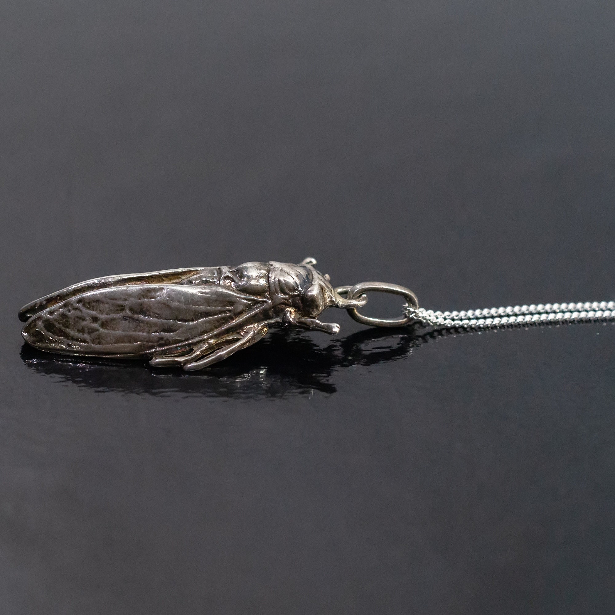 Vintage French Cicada Pendant Silver Vintage Cicada, Made in Provence ...
