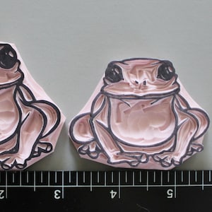 Frog & Strawberry Rubber Stamps (unmounted) - Etsy