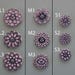Flower Eyeball (GEN 2) Rubber Stamps (unmounted) Hand-carved - Etsy
