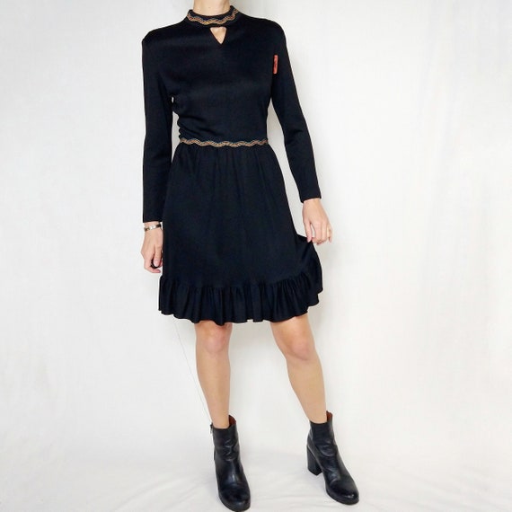 Vintage 1970s ruffled ric-rac prairie dress - Gem