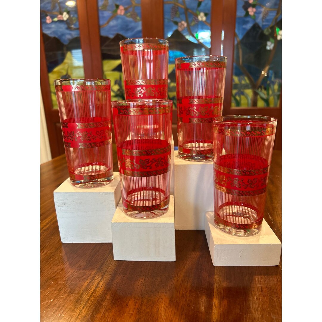 Vintage Mid Century 1960s Water Glasses. - Etsy