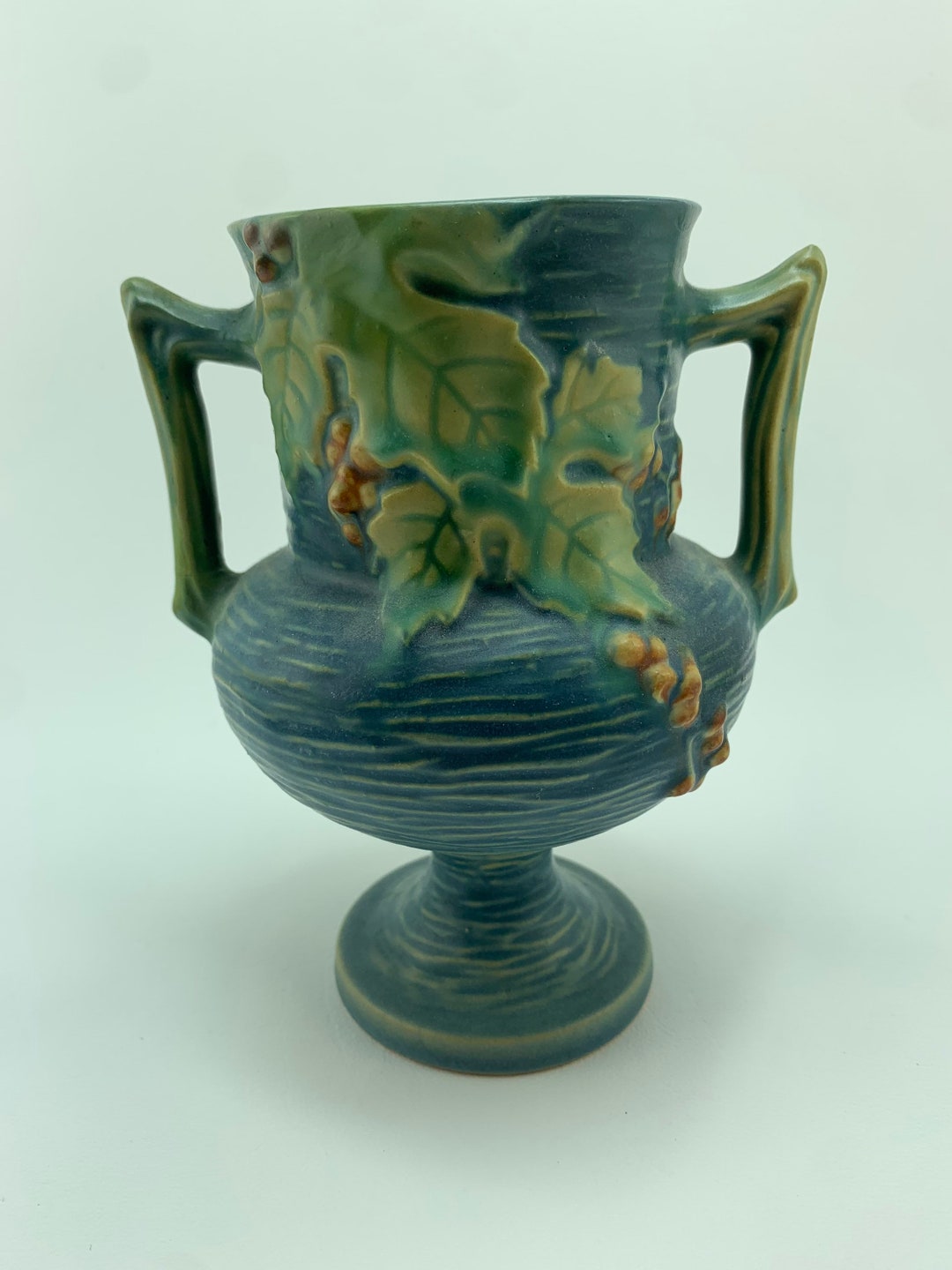 Vintage Roseville Bushberry Double Handled Art Pottery. - Etsy