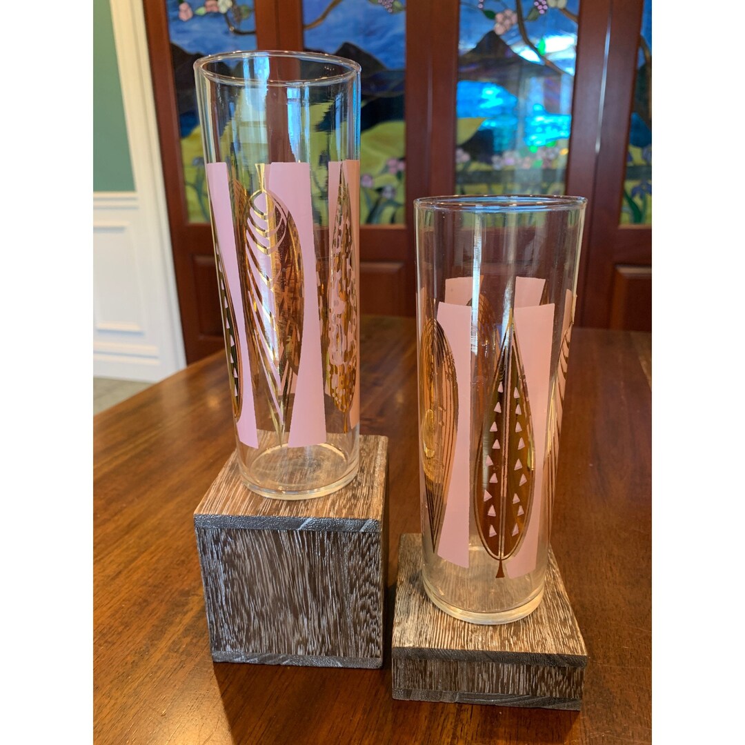 Replacement Mid Century Fred Press Pink Highball Glasses. - Etsy