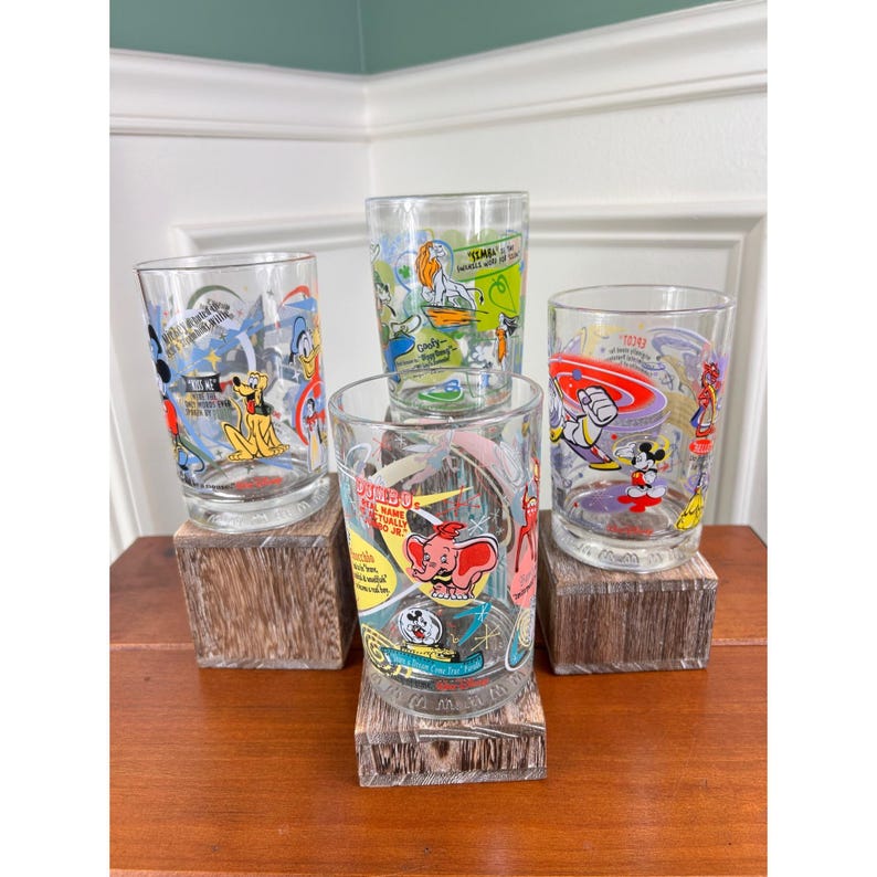 Vintage Mcdonalds Disney World 100 Years of Magic Water Glasses. - Etsy