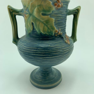 Vintage Roseville Bushberry Double Handled Art Pottery. - Etsy