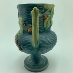 Vintage Roseville Bushberry Double Handled Art Pottery. - Etsy
