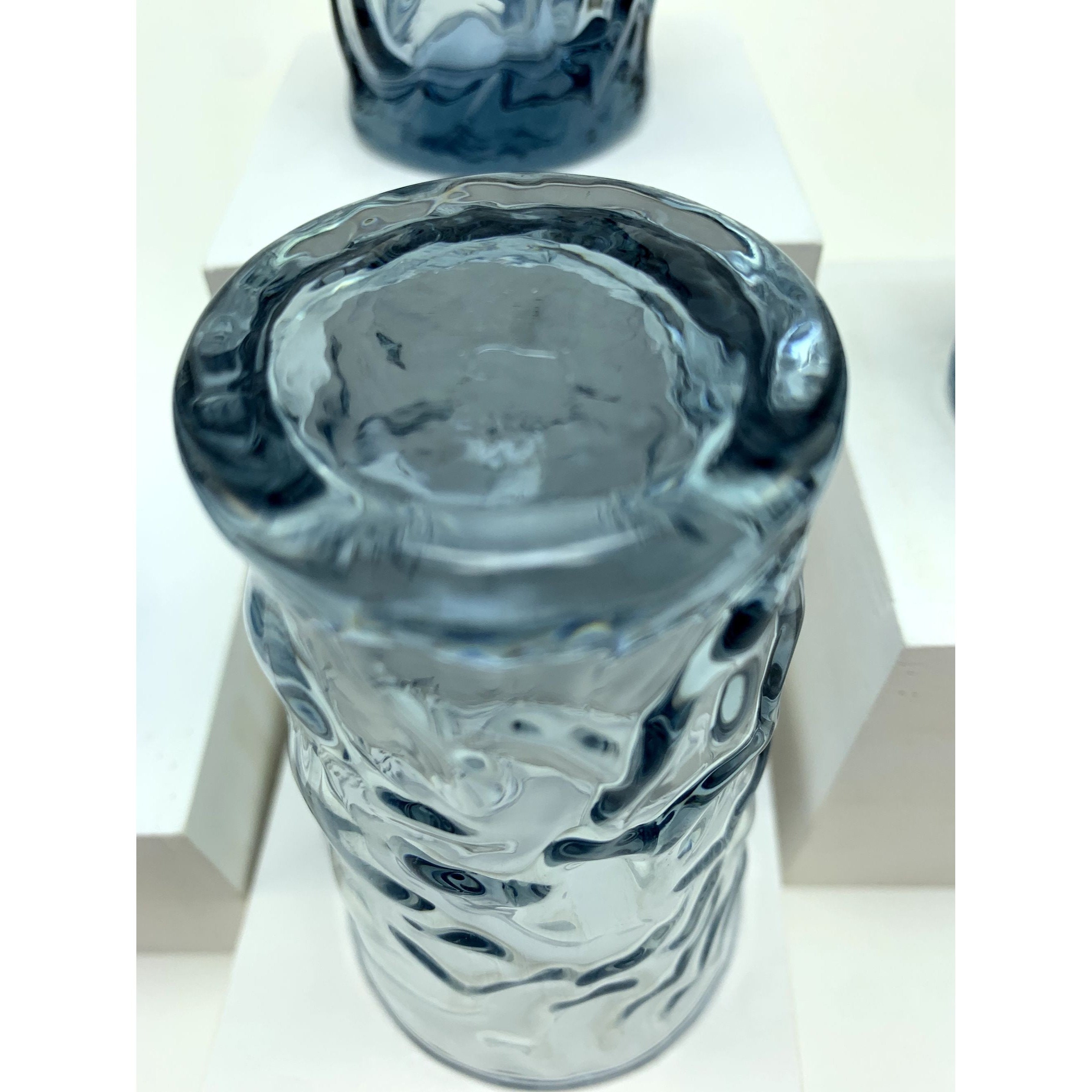 Vintage Libbey Aztec Bleu Juice Glasses. - Etsy