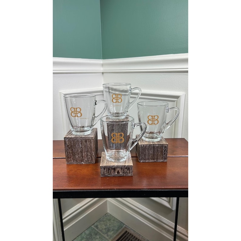 Vintage Baileys Irish Cream Gold Logo Clear Glass Coffee Mugs. - Etsy