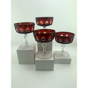 Crystal D'arques Durand Gothic Champagne Sherbet Dishes - Etsy