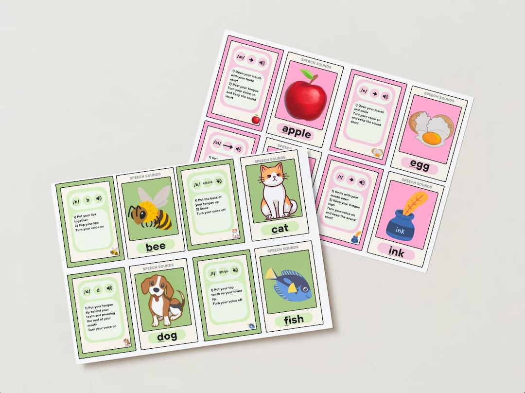 43 IPA Phonetic Speech Sound Flash Cards for School Children - Etsy