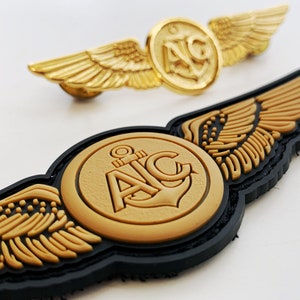 Wings of Gold Patch - Etsy