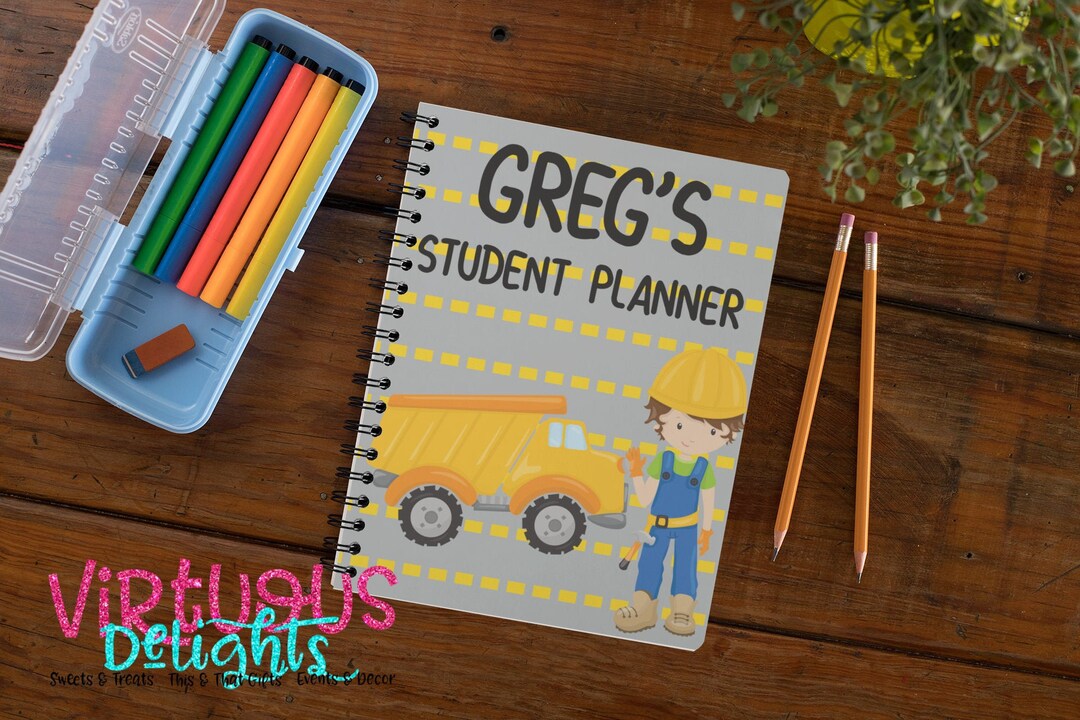 Student Planners For Boys, Boy Planner, Elementary School Planner, Back ...