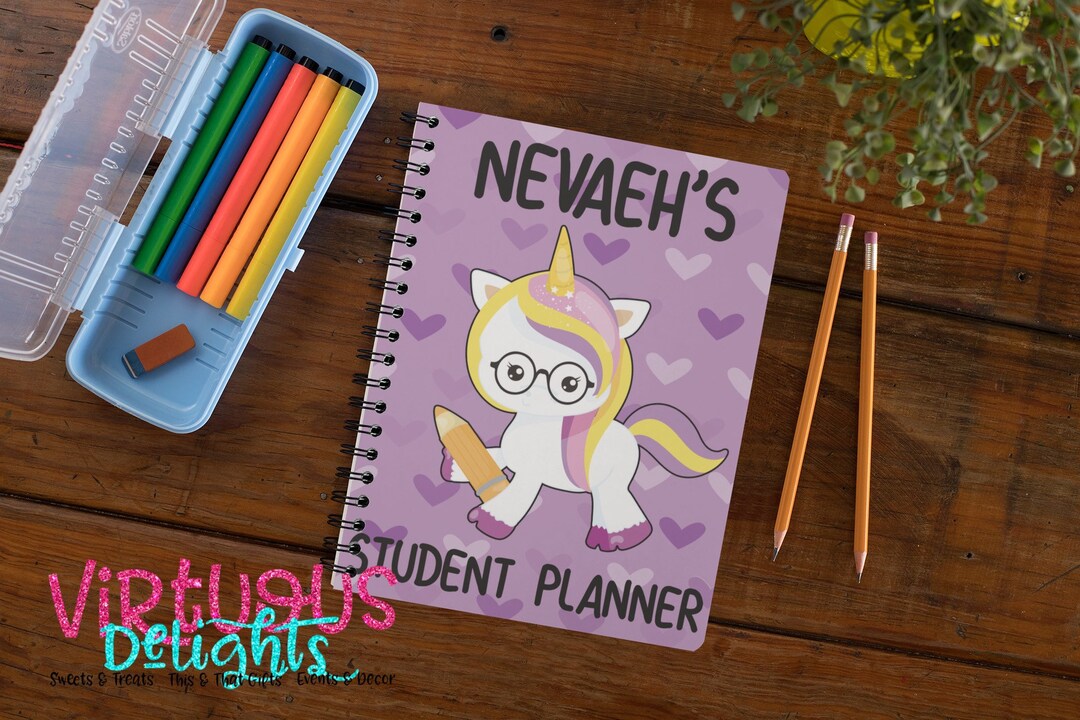 Student Planners for Girls, Girl Planner, Elementary School Planner ...