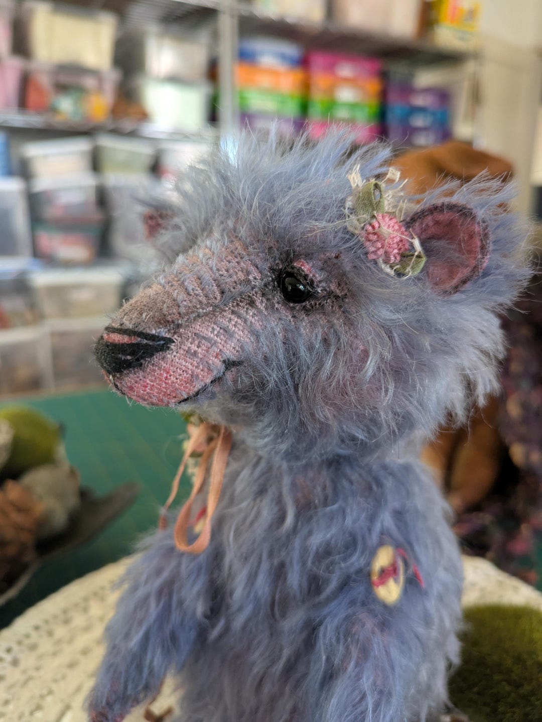 Claudeen, a Unique Folk Art Bear, Original One of a Kind - Etsy