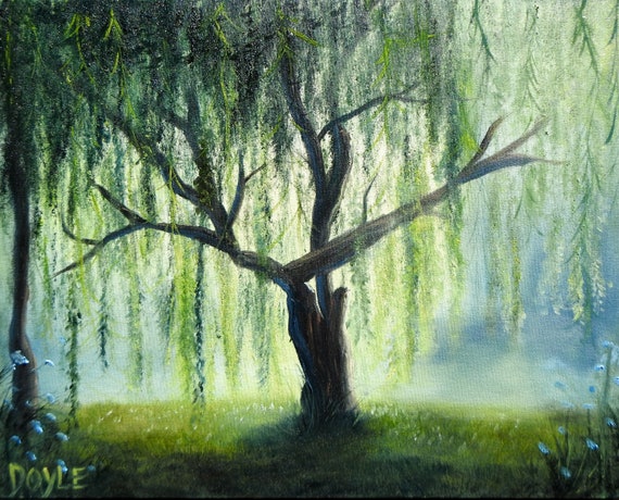 Willow Tree Oil Painting