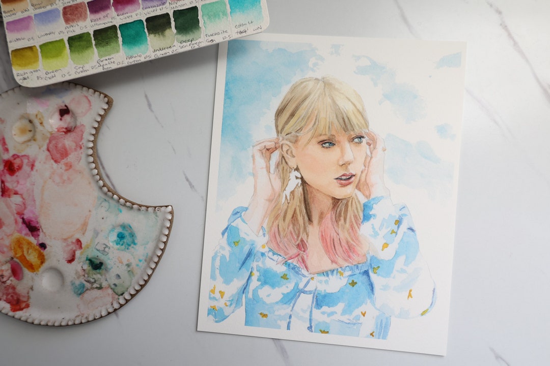 Taylor Swift Lover Clouds Watercolor Print - Etsy