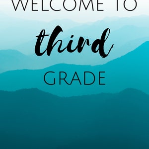 Printable Classroom Quotes on Mountain Background | Quick | Welcome ...