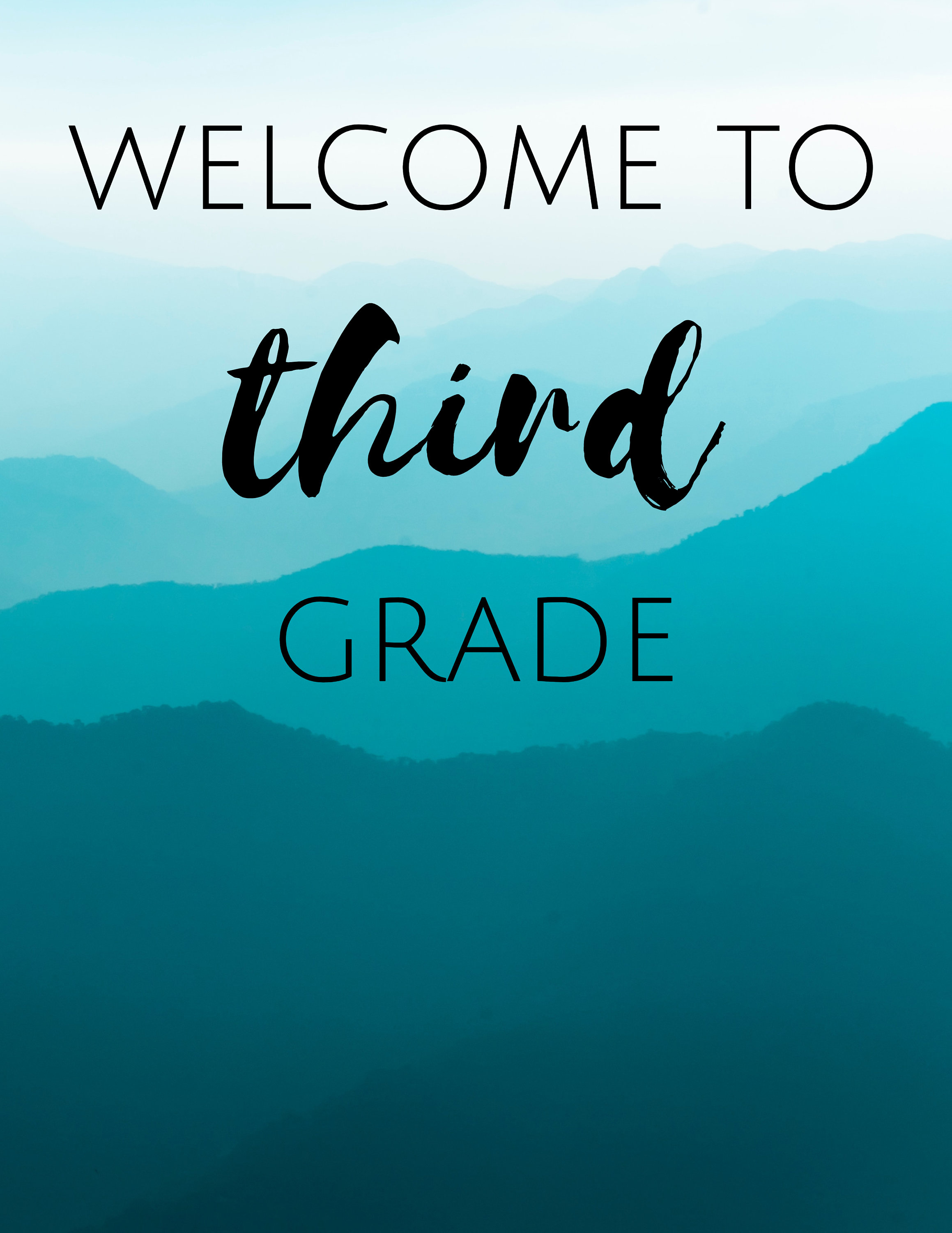 Printable Classroom Quotes on Mountain Background | Quick | Welcome ...