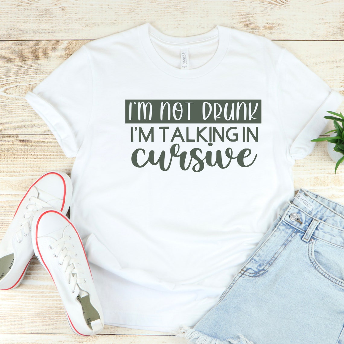 I'm Not Drunk I'm Talking in Cursive SVG PNG Cricut - Etsy
