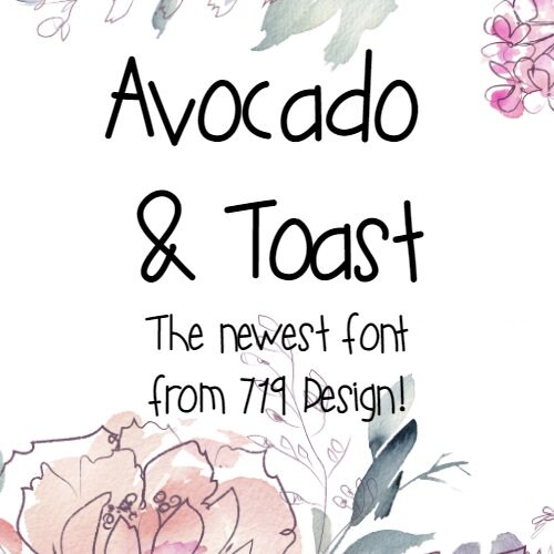 Avocado & Toast FONT Handwritten Cute Fun Font Easy to Read, Weed and ...