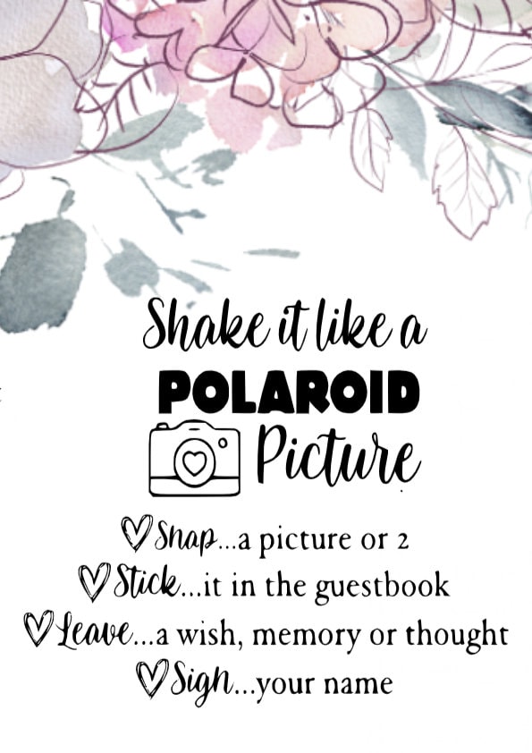 Shake it like a Polaroid Picture Printables and SVGs all | Etsy