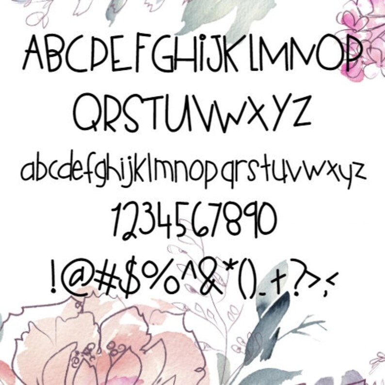 Avocado & Toast Font: Fun Handwritten Font (digital Download) - Etsy