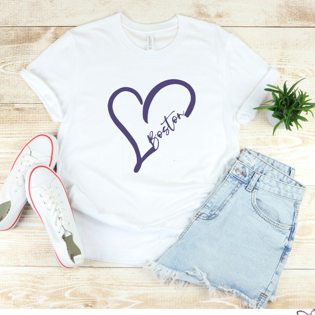 Boston Heart SVG Boston Gifts Massachusetts I Love Boston I Heart ...