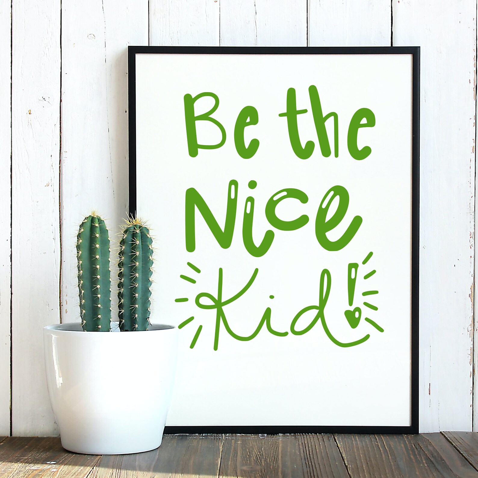 Be the Nice Kid! SVG PNG Poster Classroom | Teacher | School | Cricut ...