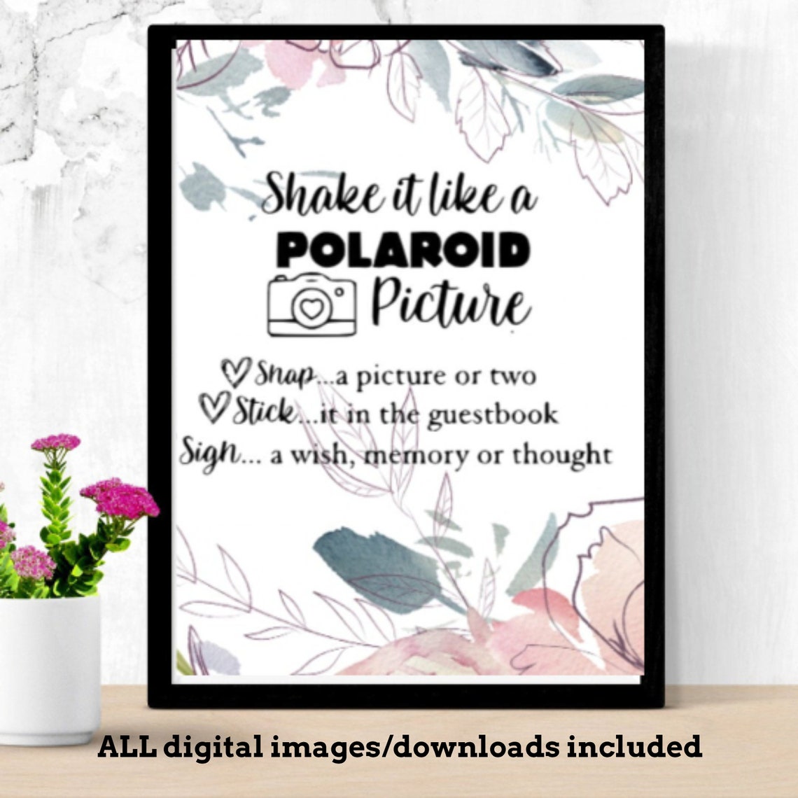 Shake it like a Polaroid Picture Printables and SVGs all | Etsy
