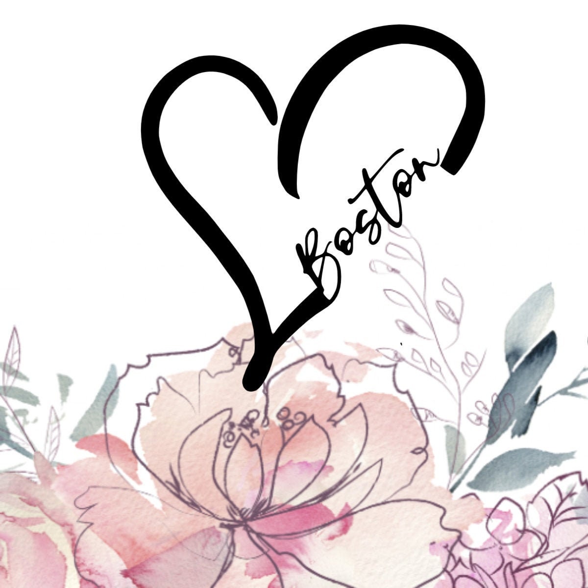 Boston Heart SVG | Boston Gifts | Massachusetts | I Love Boston | I ...