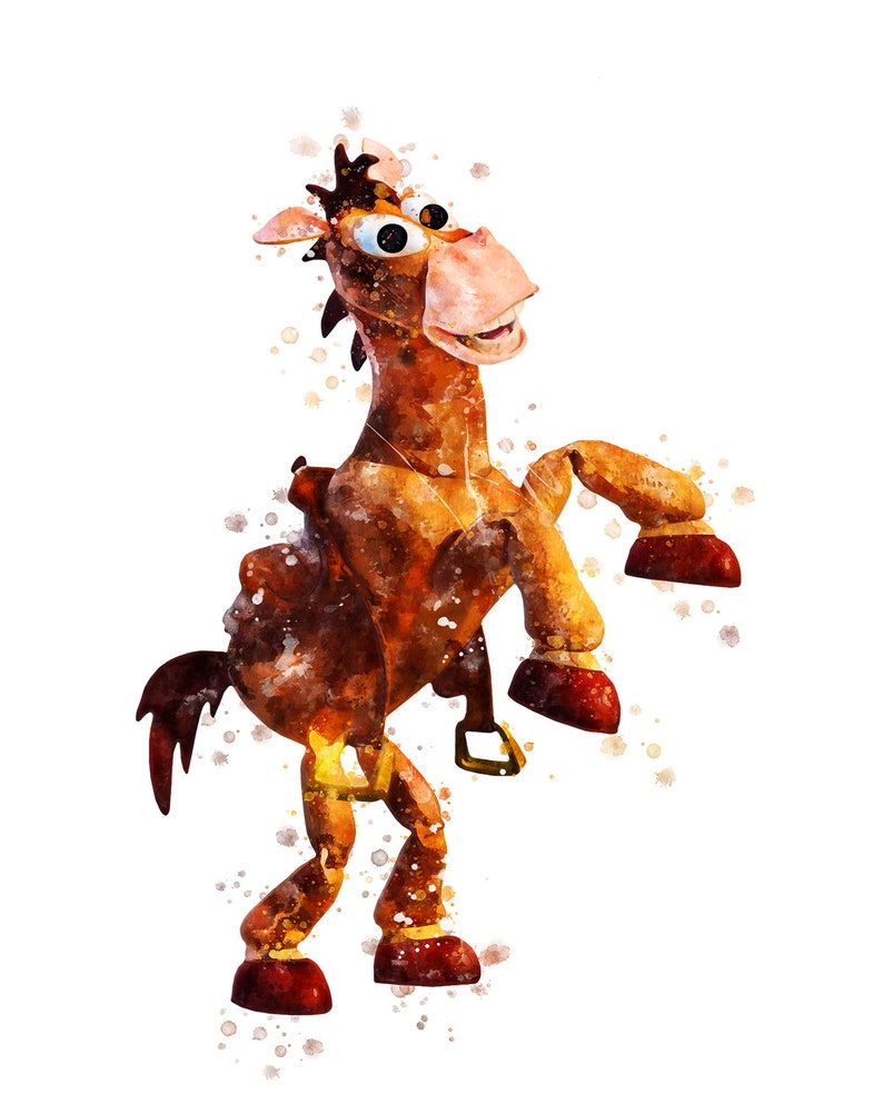 Toy Story Bullseye Print Bullseye Poster Toy Story Watercolor | Etsy