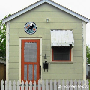 Crow Distelfink Hex Sign, Metal Wall Art, Pennsylvania Folkart Design ...