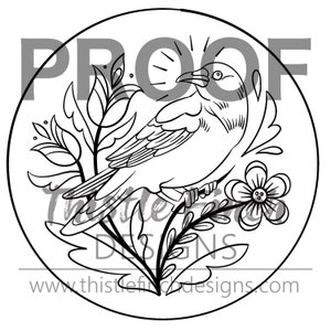 Crow Distelfink, Digital Download, Embroidery Design, Stencil, Drawing ...
