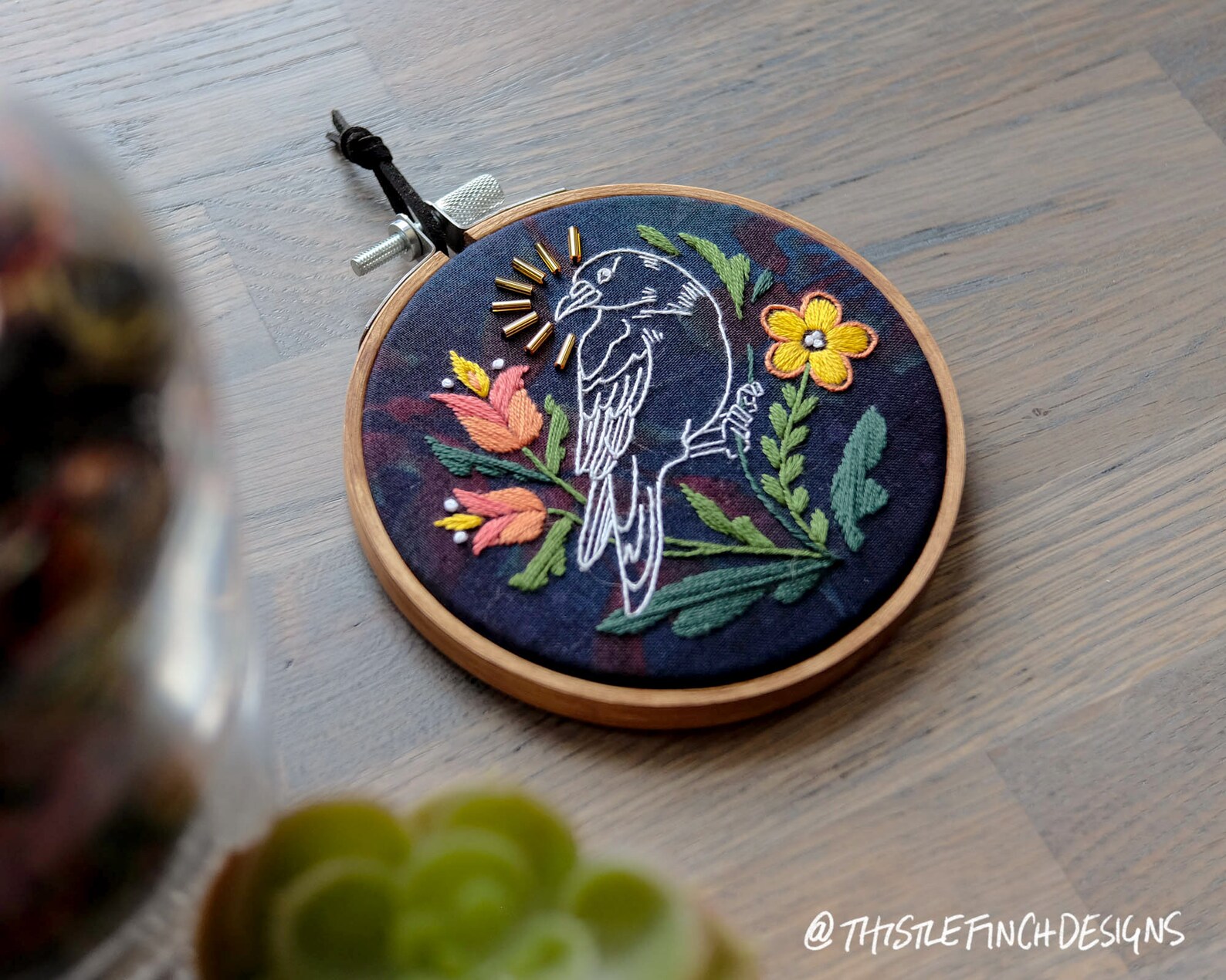 Crow Distelfink Digital Download Embroidery Design Stencil - Etsy