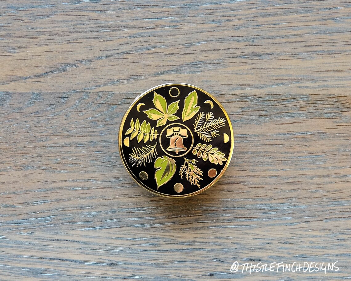 Philadelphia Hex Sign, Gold Hard Enamel Pin, Available With Standard or ...