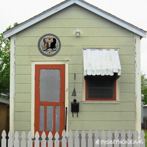 House Cat Hex Sign, Metal Wall Art, Pennsylvania Folkart Design ...