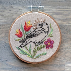 Crow Distelfink, Digital Download, Embroidery Design, Stencil, Drawing ...