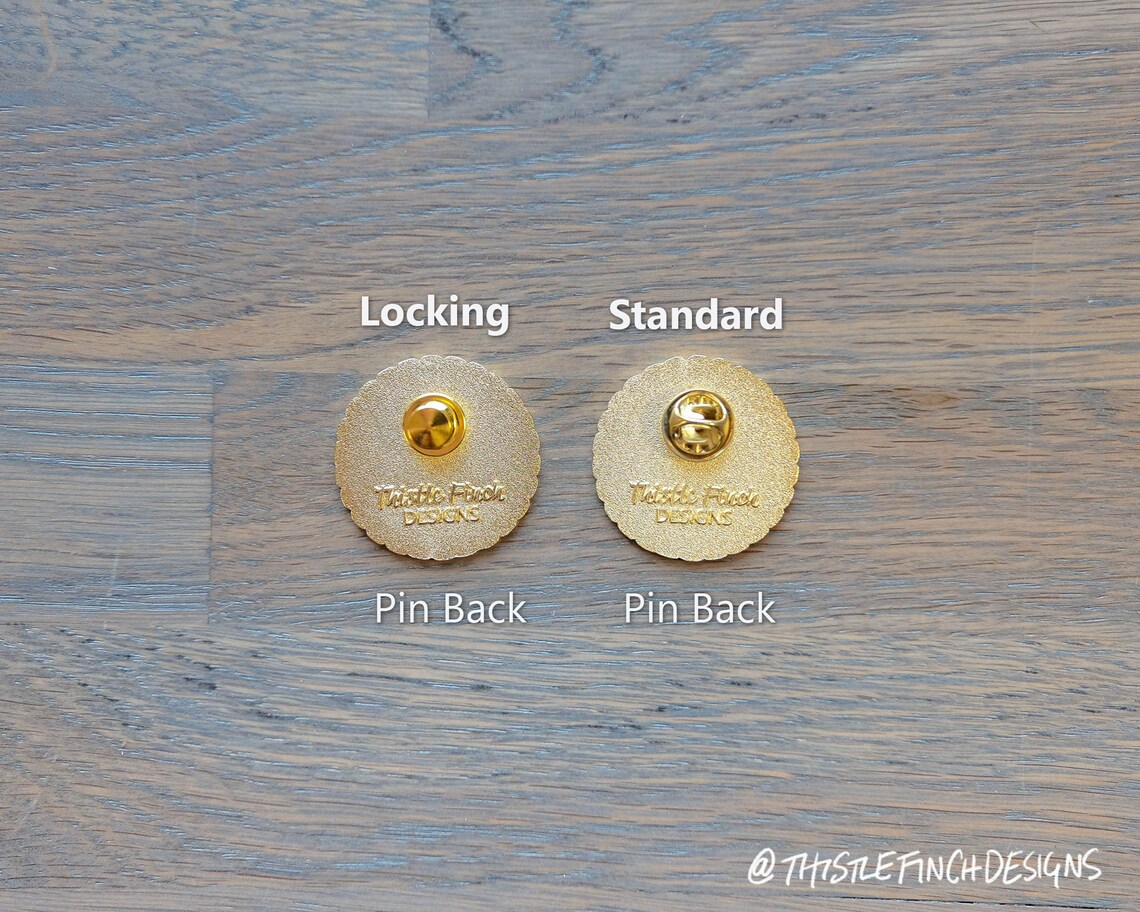 Crow Distelfink Hex Sign Gold Hard Enamel Pin Available With | Etsy