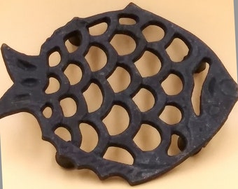 Cast Iron Hanging Fish - Etsy