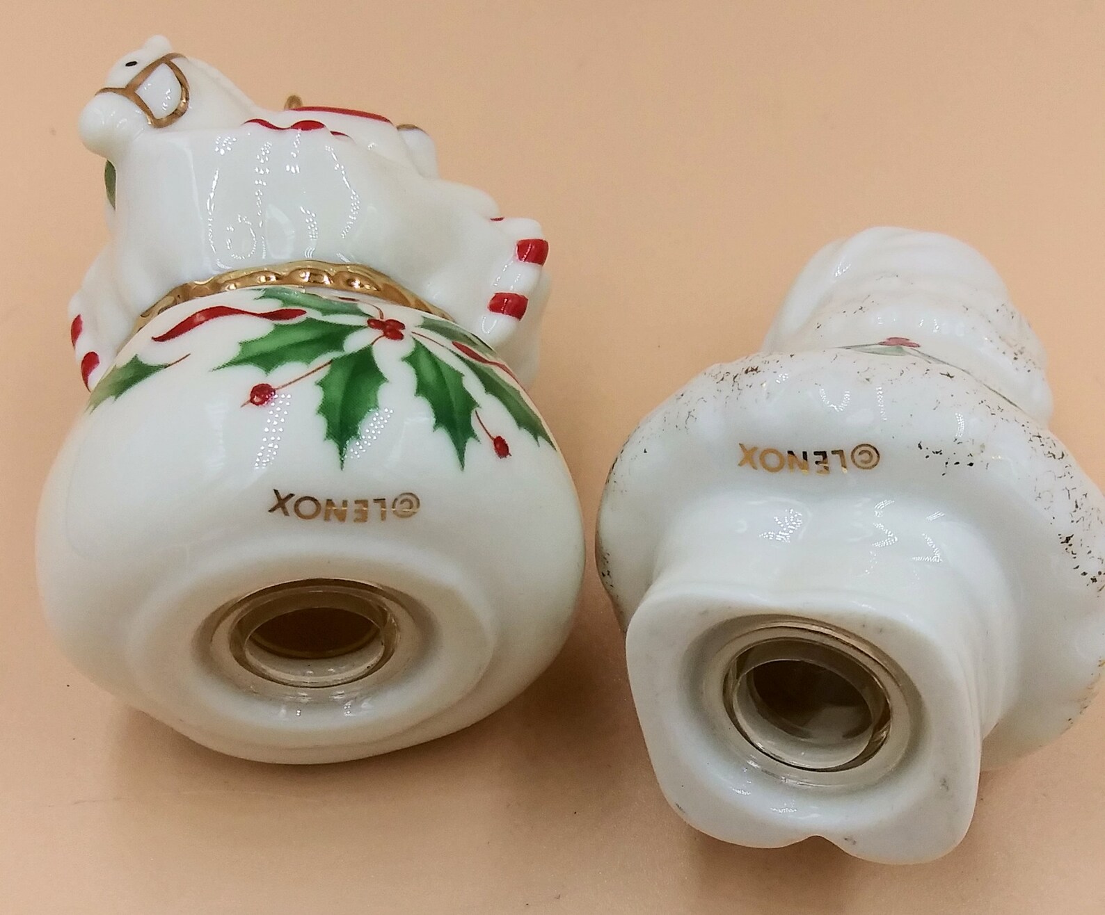 Lenox Holiday Santa and Toys Salt and Pepper Shakers With - Etsy