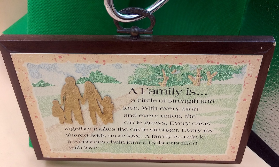 Plaque. Vintage "a Family Is" Plaque: 1979 Paula Plaques of Memories - Etsy