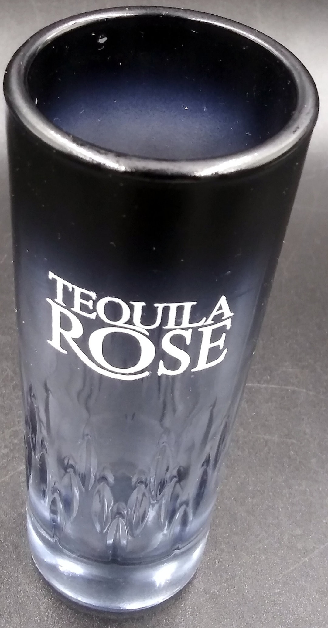 Tequila Rose Logo Shooter/shot Glass. Black Tall Round Heavy Glass ...